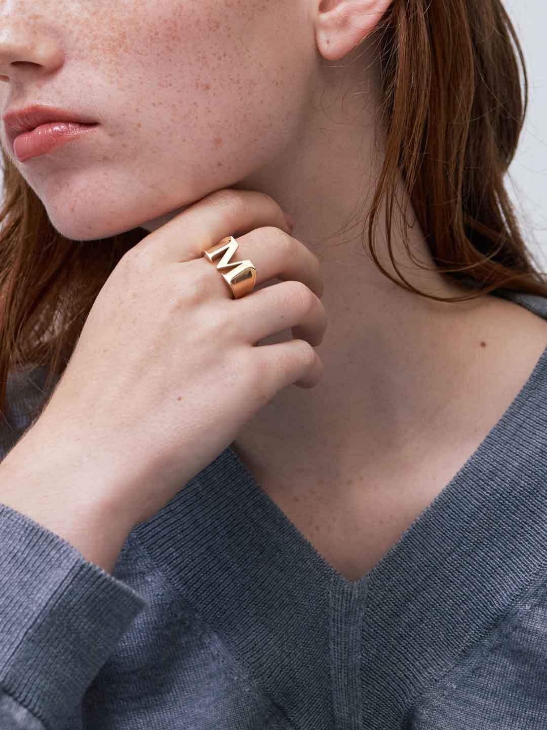 ザレタリング リング ゴールド M 10号 - アクセサリー ザレタリング リング ゴールド M 10号 - アクセサリー